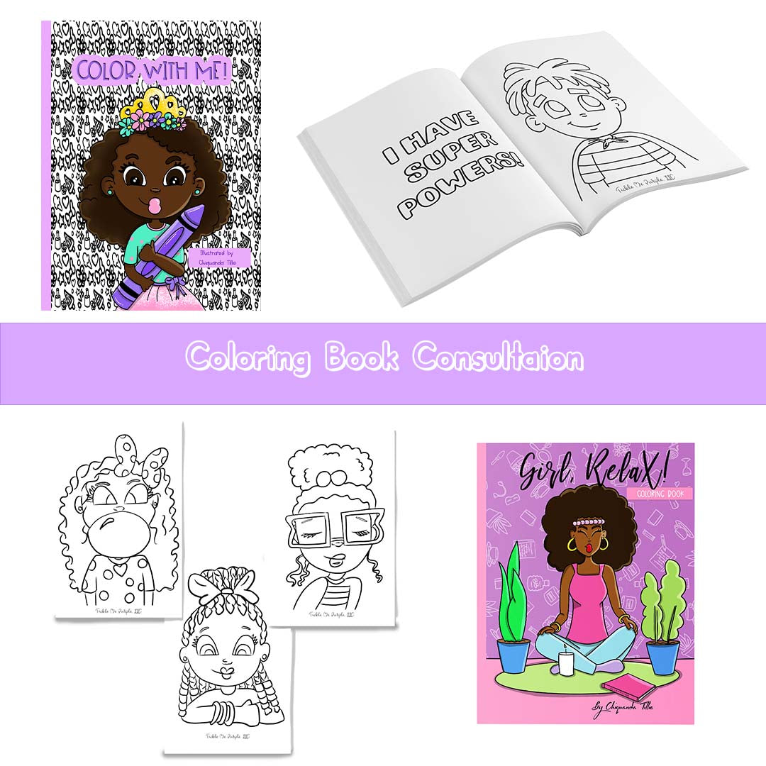 Creating a Coloring Book Consultation – Tickle Me Purple, LLC